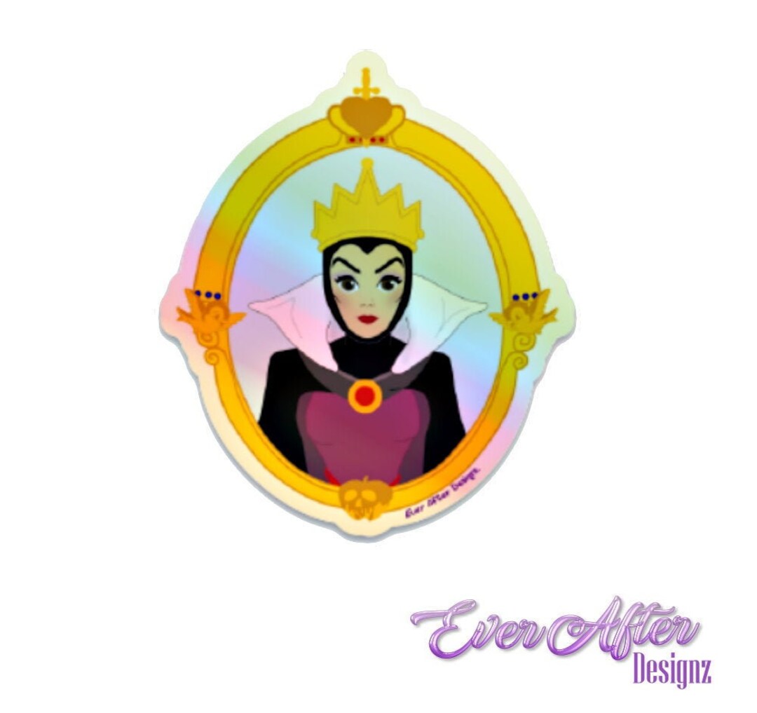 Holographic or Standard Evil Queen Original Artwork Stickers - Snow ...