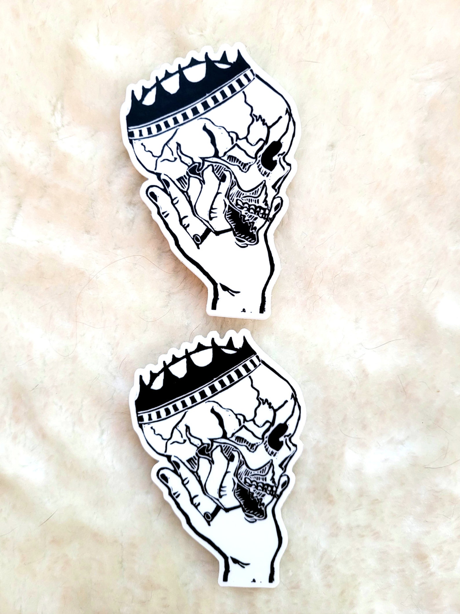 Hamlet Skull Vinyl Sticker - Etsy