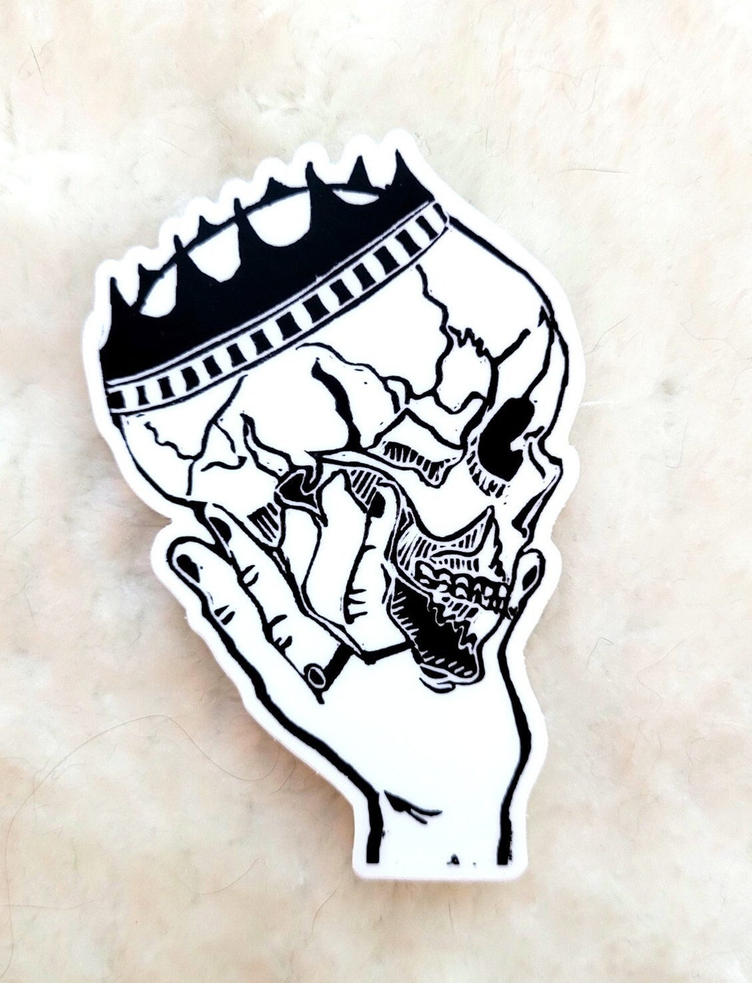 Hamlet Skull Vinyl Sticker - Etsy