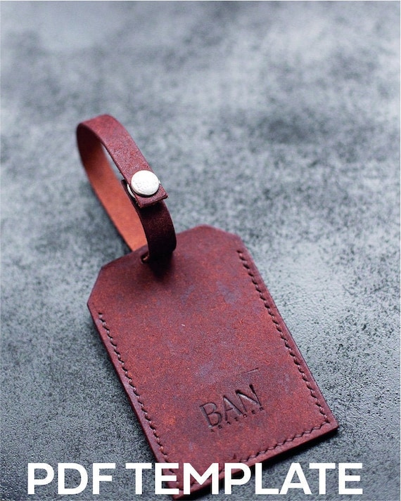DIY PDF PATTERN Leather Luggage Tag Pdf Download - Etsy