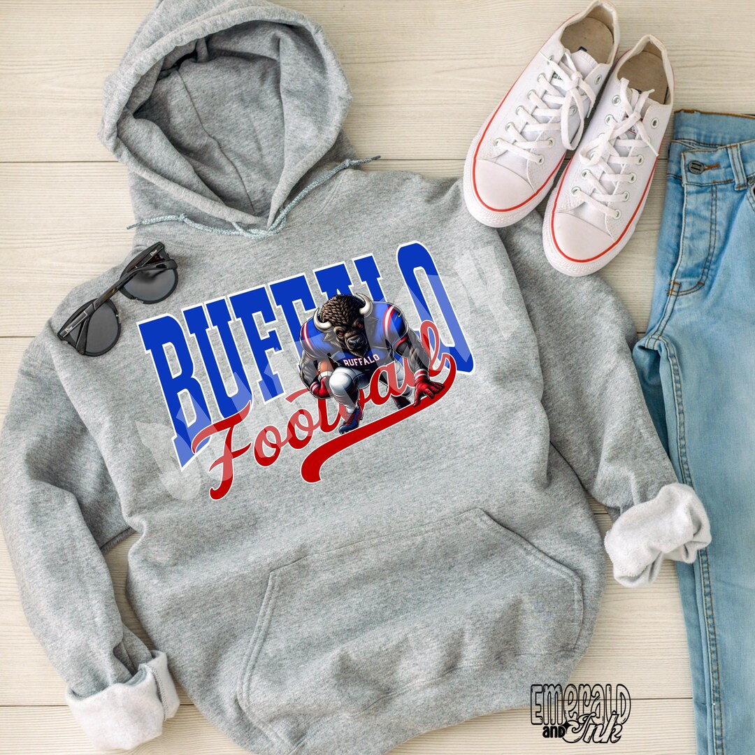 Buffalo Football Mascot Graphic: PNG Sublimation Design (digital ...