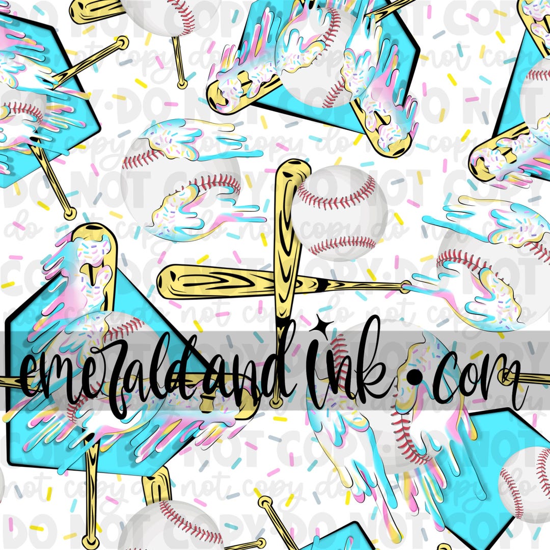 Baseball Drip Seamless Digital Download - Digital Paper - Etsy