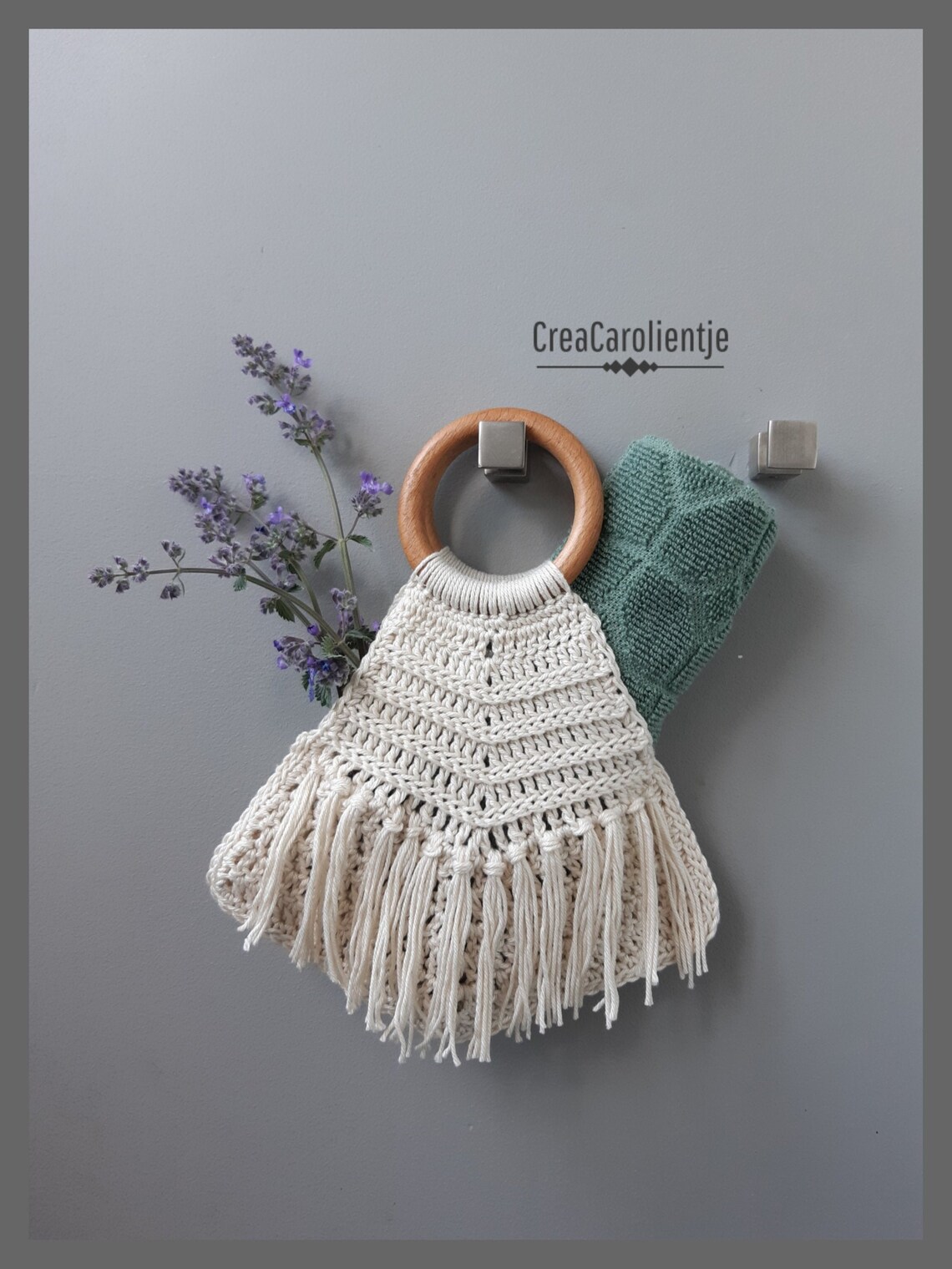 Crochet Pattern Little Hanging Bag "sunshine" in Dutch and English (US ...