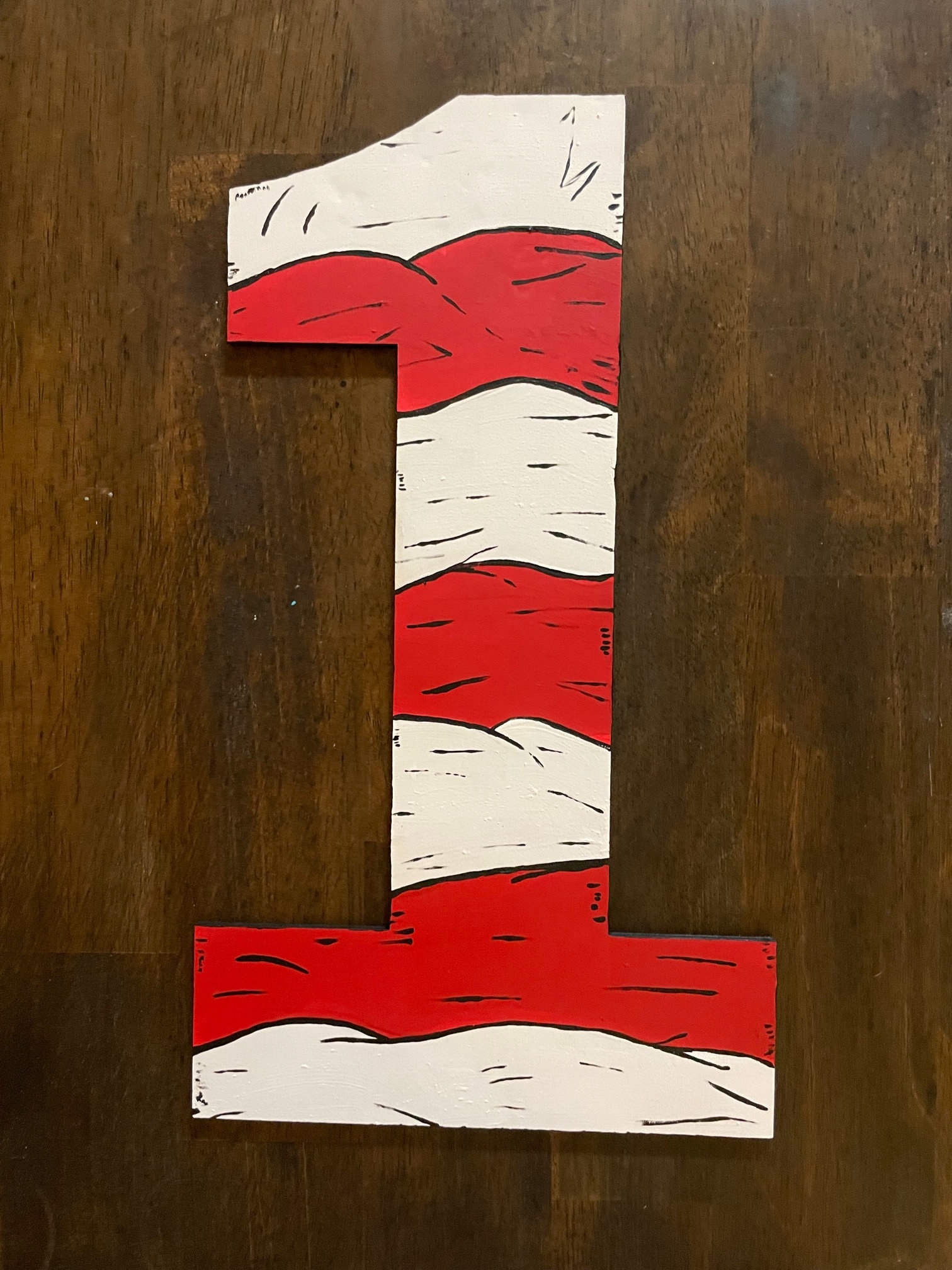 Dr. Seuss Cat in the Hat Wood Wall Letters or Numbers - Etsy