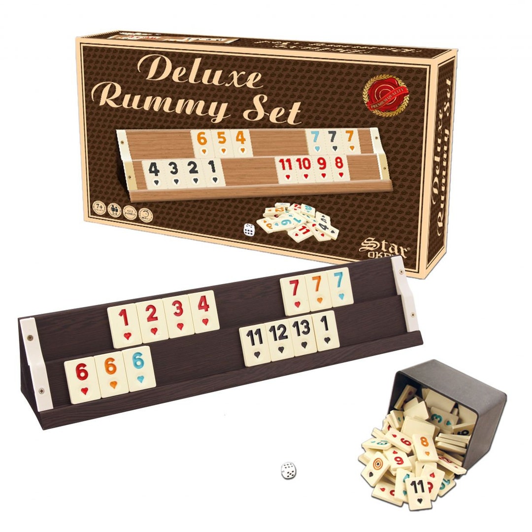 Star Deluxe Wooden Rummy Okey Set - Etsy