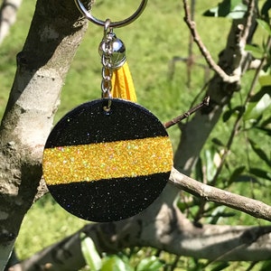 Dispatcher Keychain, Dispatch Keychain, Thin Gold Line, Thin Yellow ...