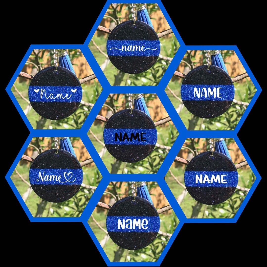 Thin Blue Line Keychain, Thin Blue Line, Police Keychain, Law ...