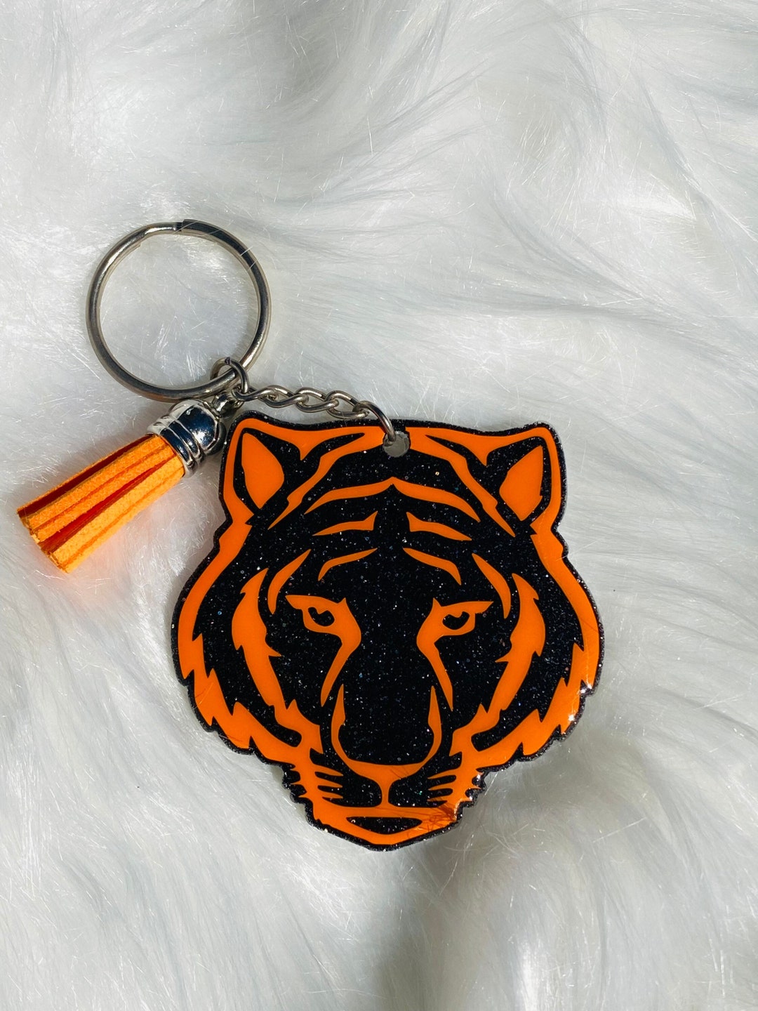 Tiger Keychain, Mascot Keychain, School Mascot Keychain, Tiger Face ...