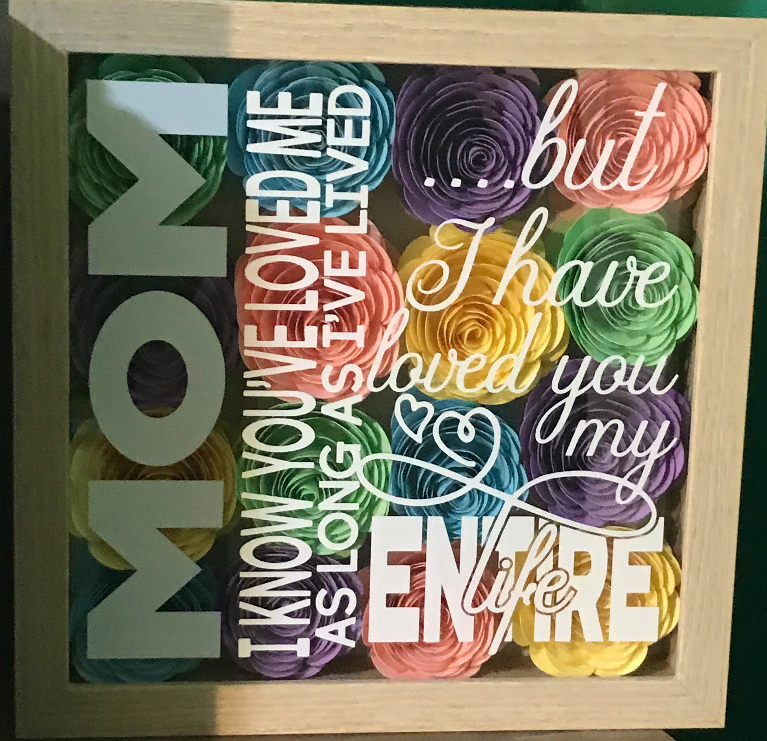 Shadow Box for Mother Shadow Box for Mom Shadow Box with | Etsy