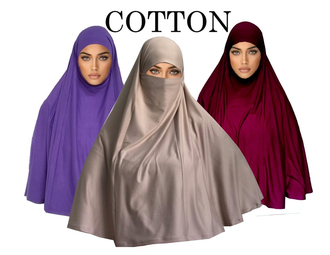 AMAL Muslim, COTTON Tie-dye Khimar, Hijab, Women's Burka, USA - Etsy