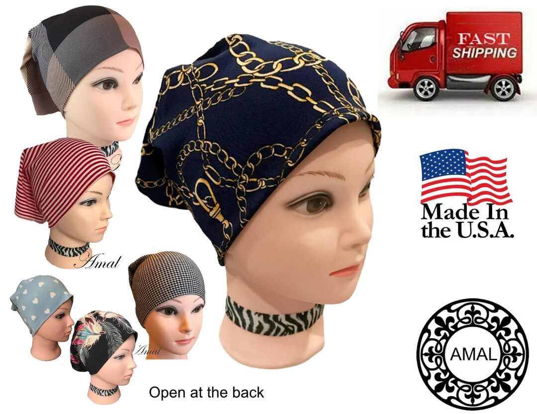 AMAL Muslim Cap for Women, Under Scarf, Cotton & Polyester, Islamic ...