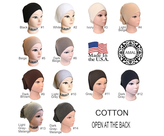 AMAL Muslim Cap for Women Under Scarf Cotton Islamic Hijab - Etsy