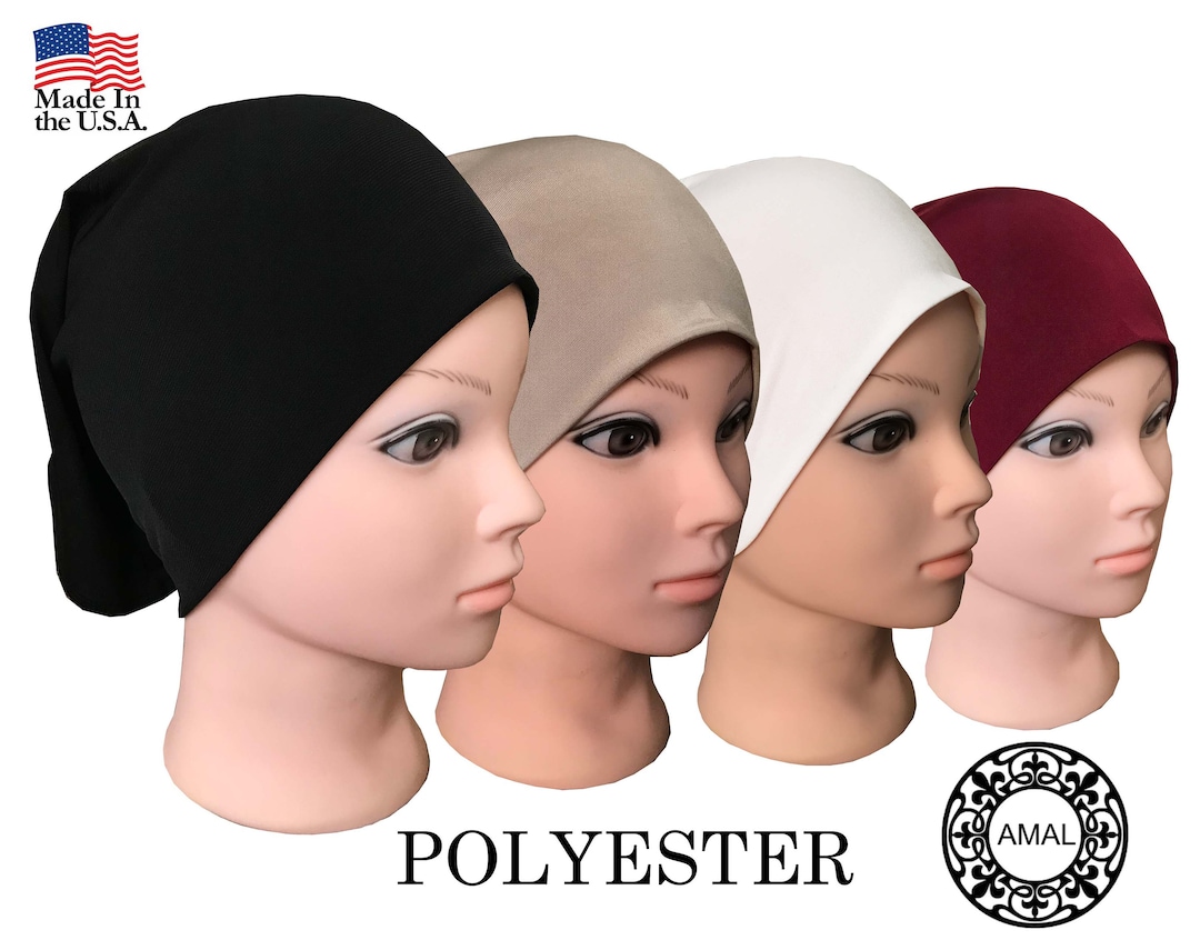 AMAL Muslim Cap for Women, Under Scarf, Polyester, Islamic Hijab, USA ...