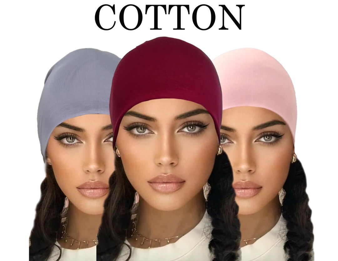 AMAL Muslim Cap for Women Under Scarf, Cotton Islamic Hijab, Fast ...