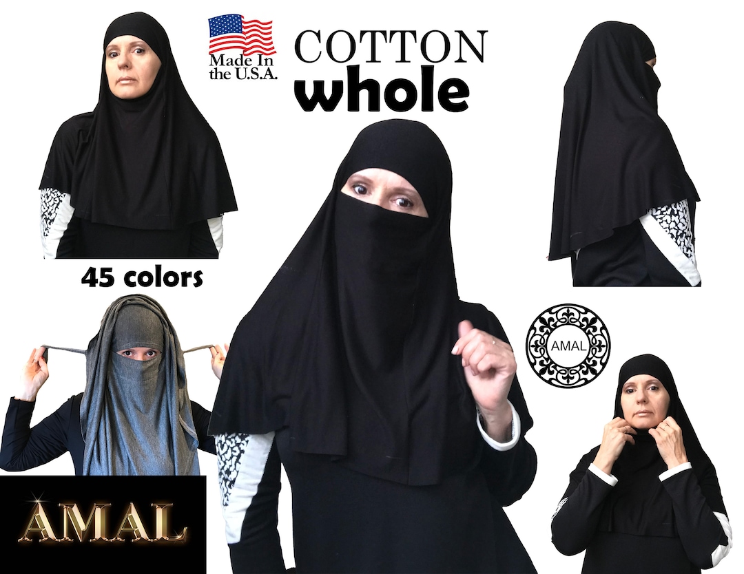 AMAL. Short Khimar. Muslim Women Burka Overhead. Jilbab. Hijab Abaya ...