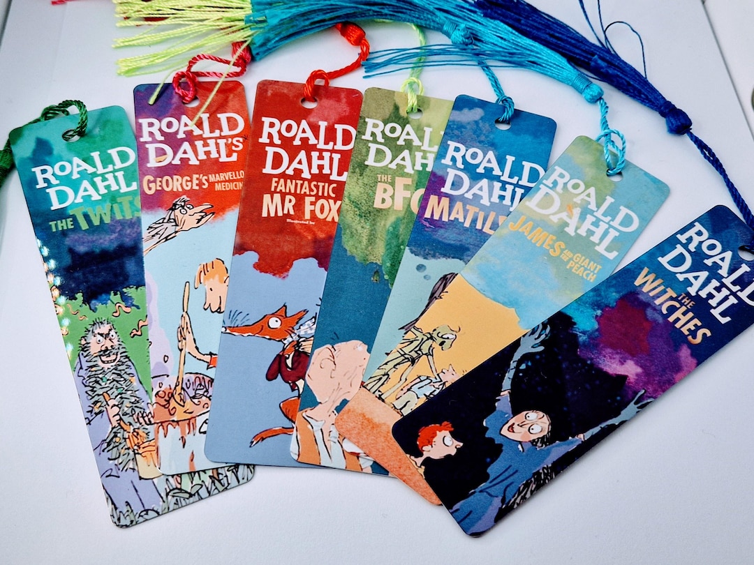 CUSTOMISED SET OF Bookmarks Roald Dahl Series Metal Bookmark - Etsy