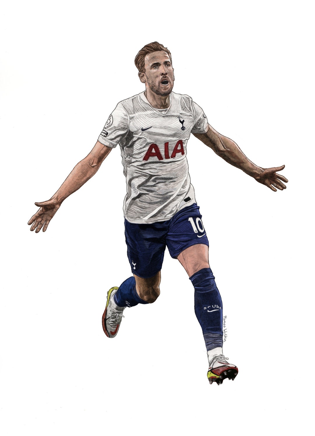 Harry Kane Portrait A5/A4/A3 - Etsy