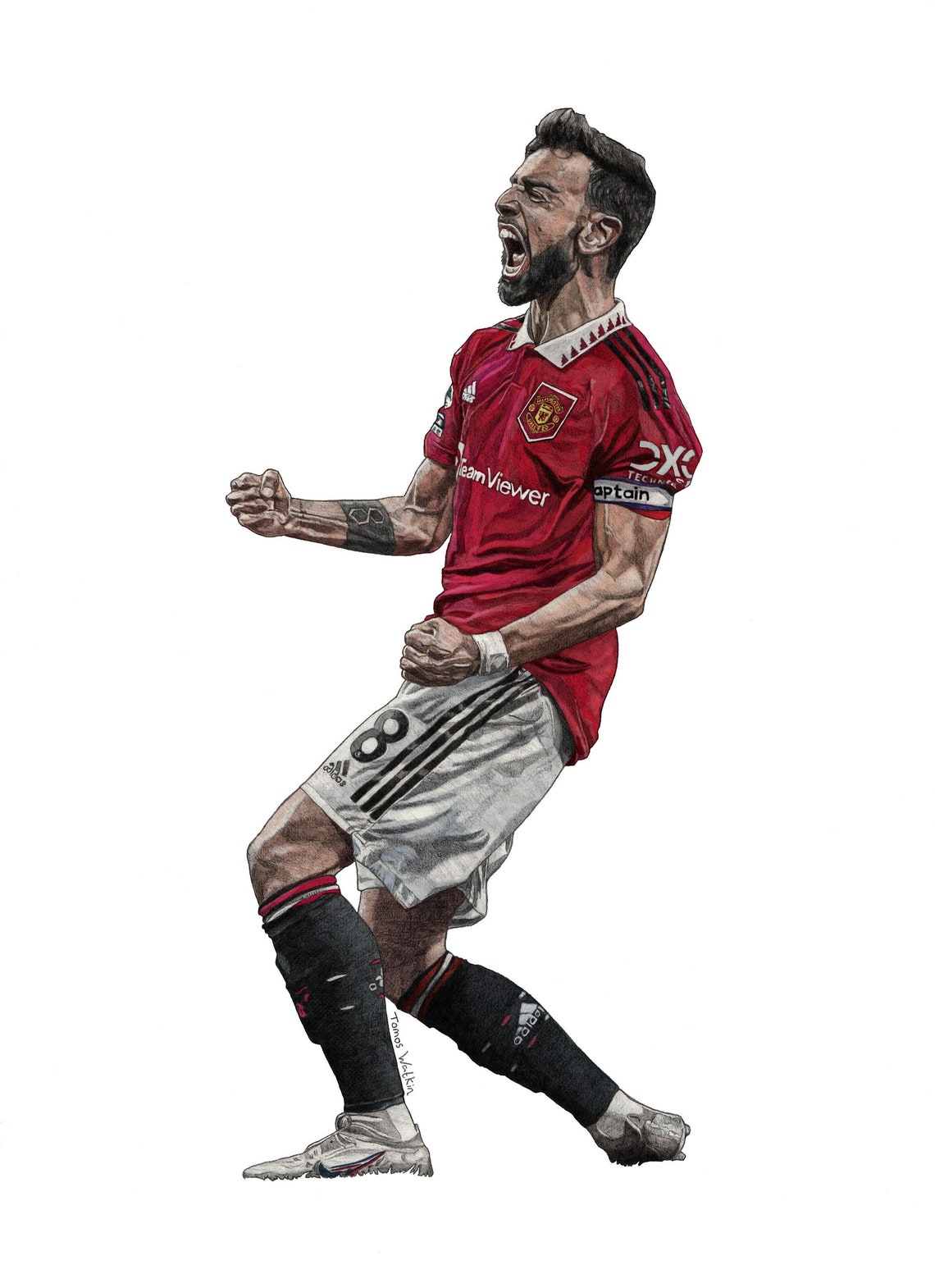 Bruno Fernandes Print A5/A4/A3 - Etsy