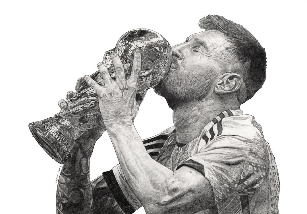 Lionel Messi World Cup Winner Print A5/A4/A3 - Etsy