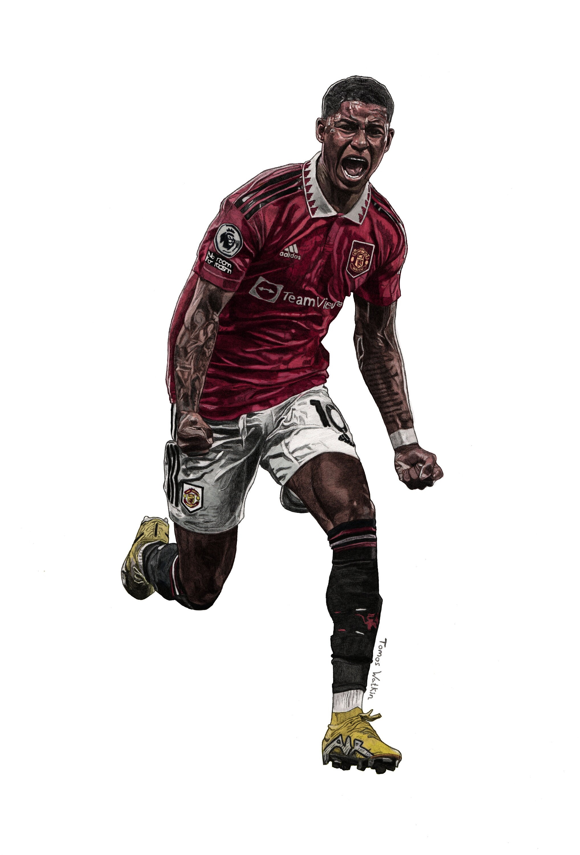 Marcus Rashford A5/A4/A3 Print - Etsy
