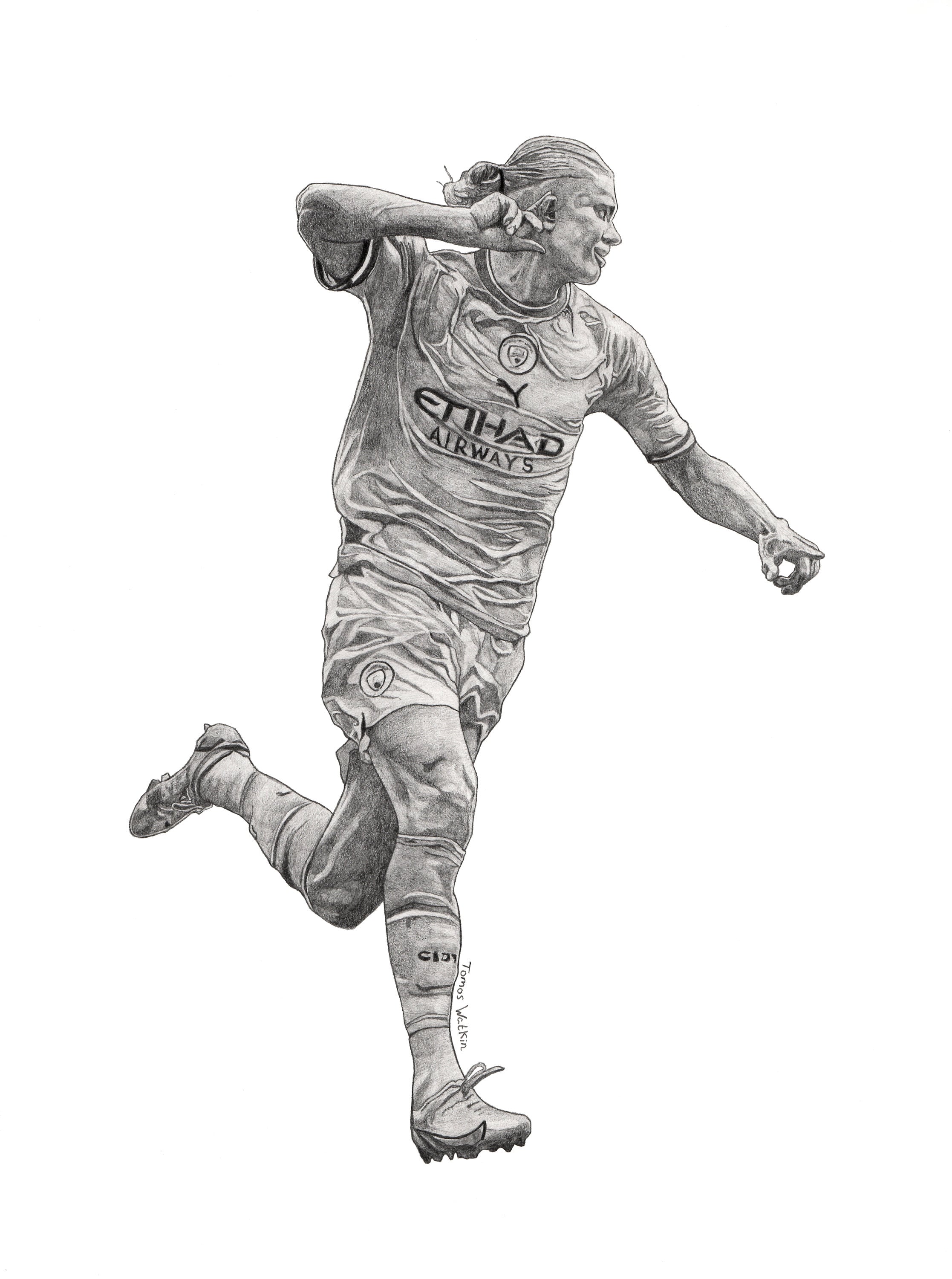 Erling Haaland Manchester City Print A5/A4/A3 - Etsy