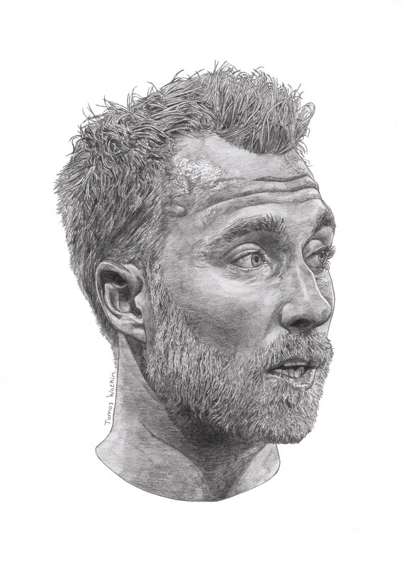 Christian Eriksen Portrait Print A5/A4 - Etsy
