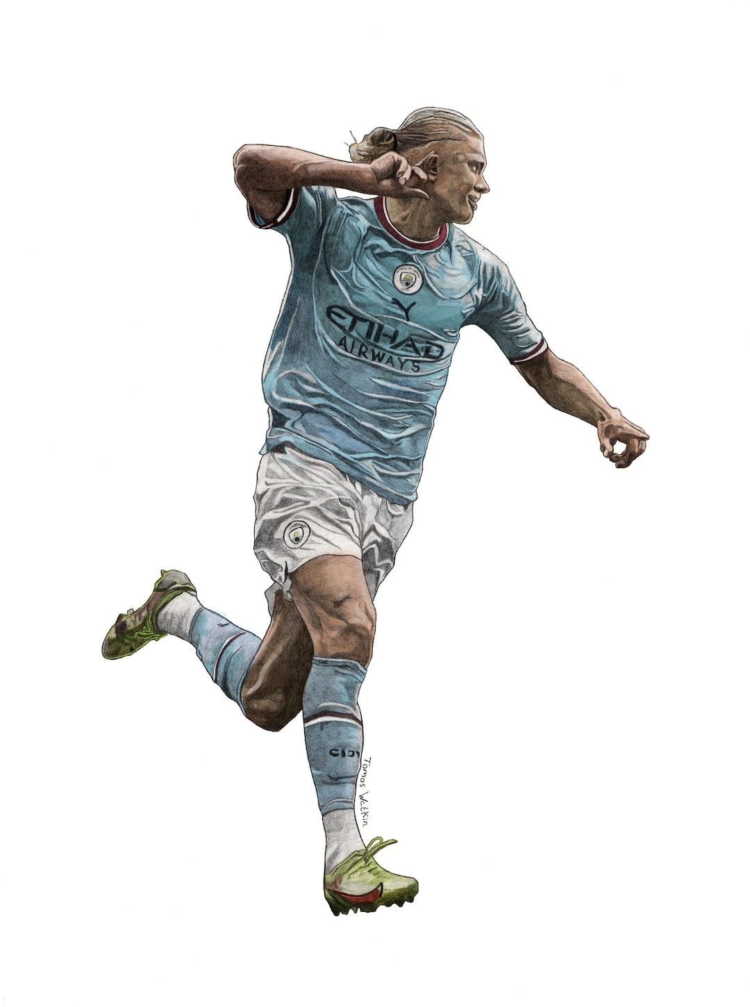 Erling Haaland Manchester City Print A5/A4/A3 - Etsy