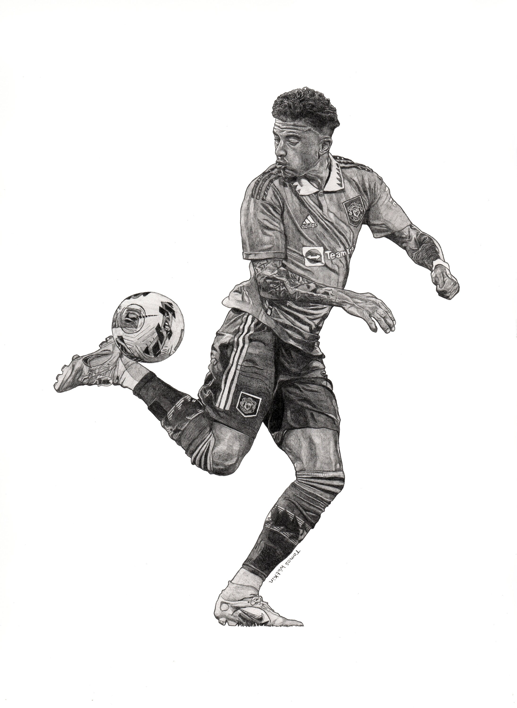 Jadon Sancho Portrait A5/A4/A3 - Etsy