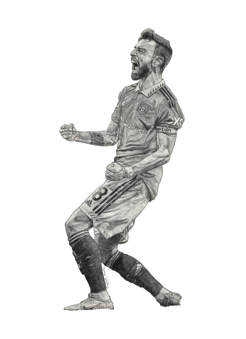 Bruno Fernandes Print A5/A4/A3 - Etsy