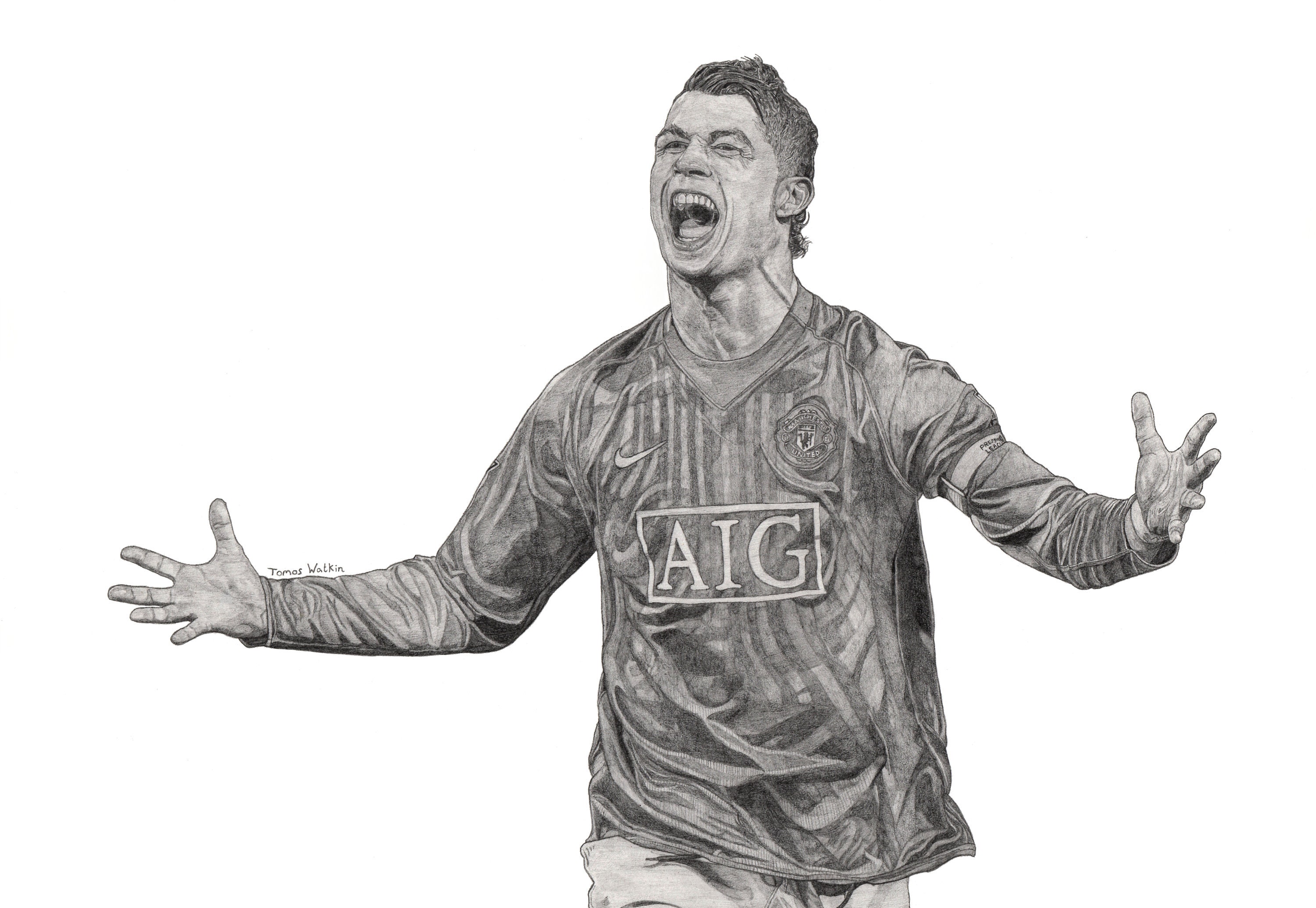 Cristiano Ronaldo 2008 Print A5/A4/A3 - Etsy