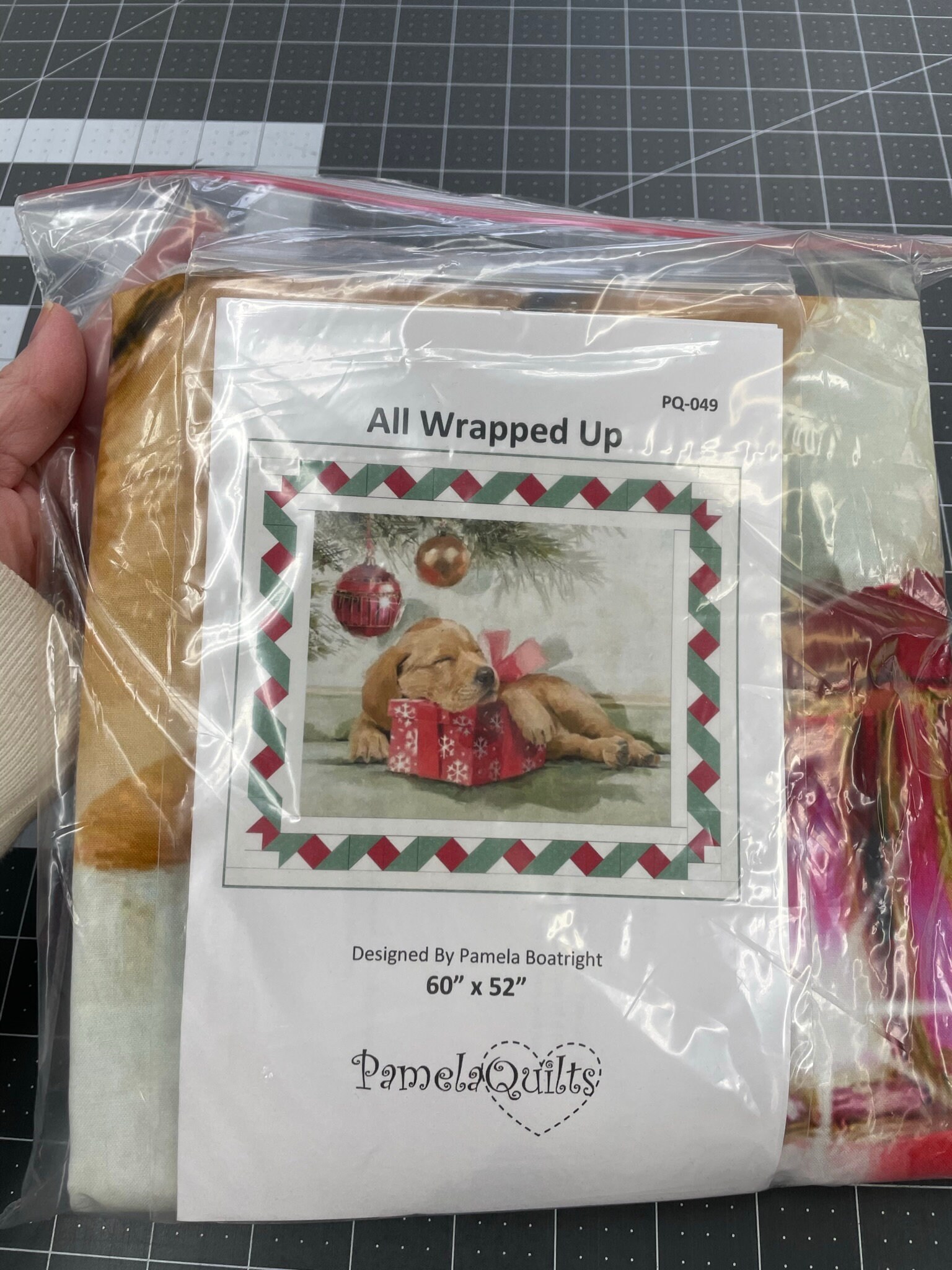 Sleepy Pup Quilt Kit All Wrapped Up 60 X 52 - Etsy