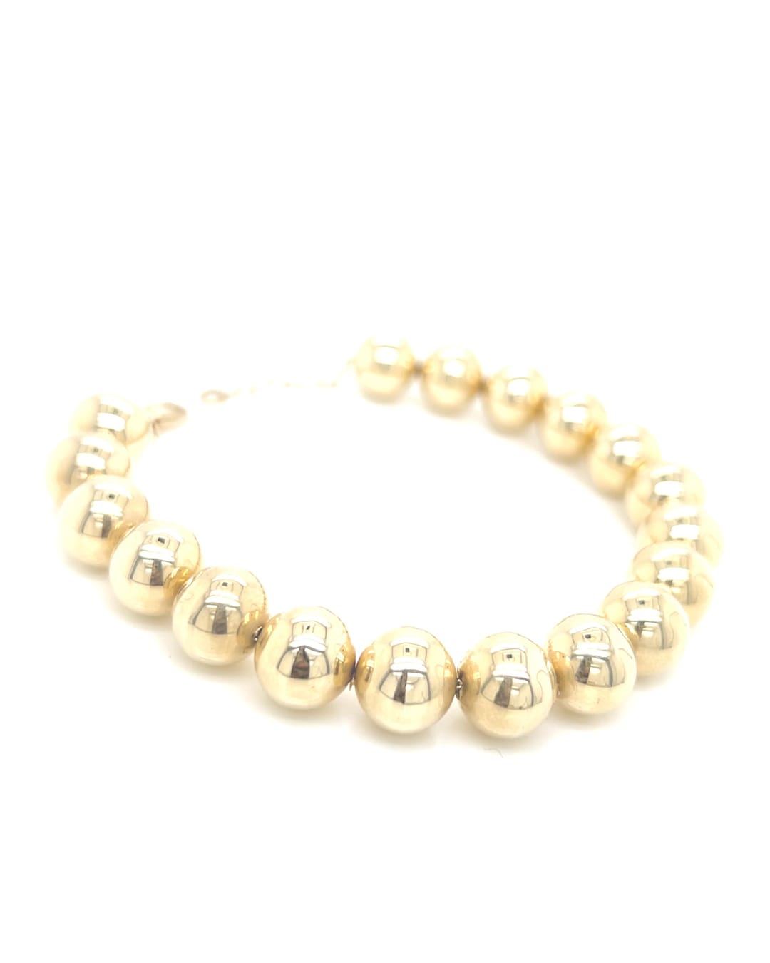 14k Yellow Gold Ball Bracelets – 3mm 6mm 8mm 10mm Beaded Bracelet ...