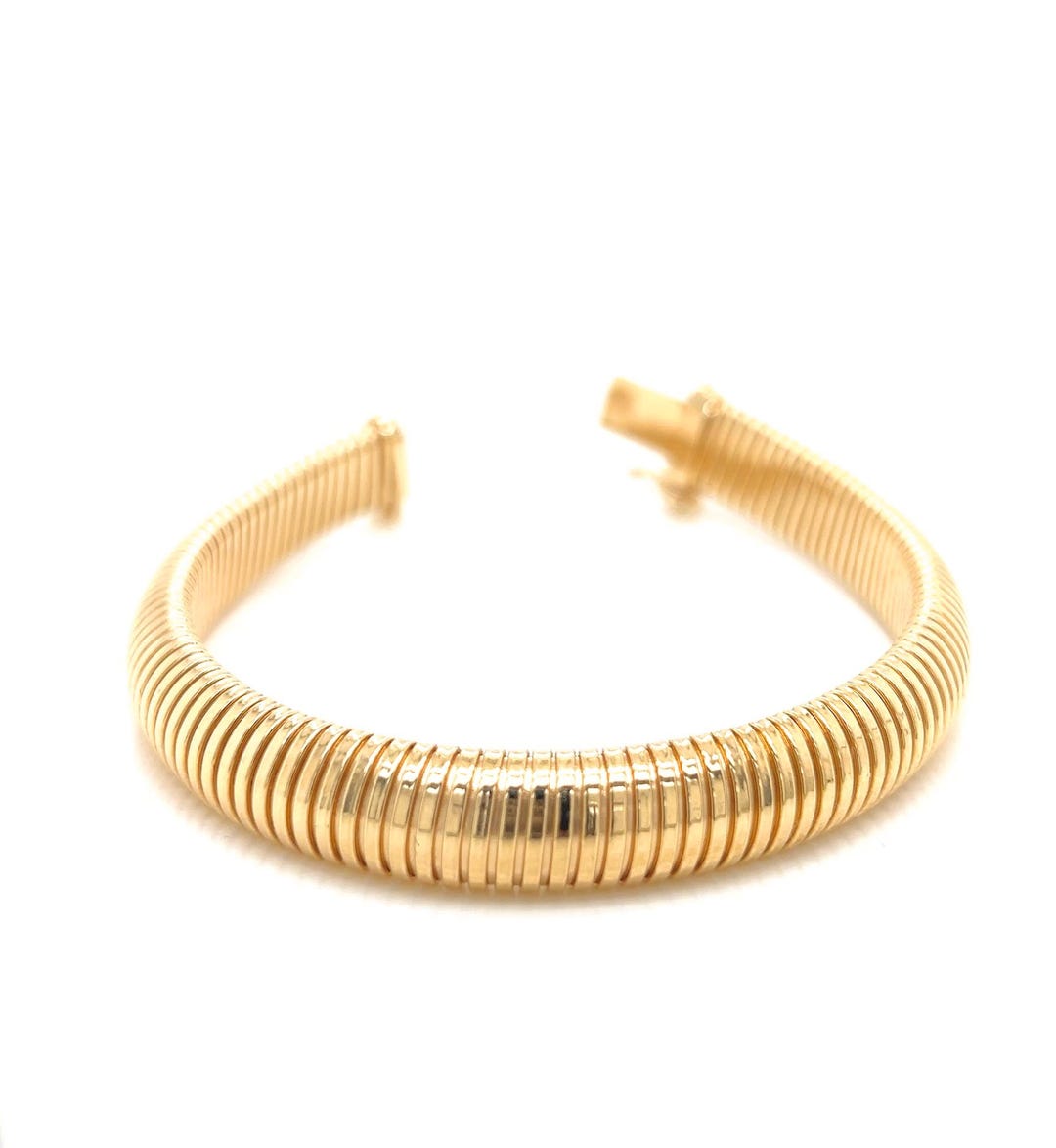 14k Gold Goose Neck Bracelet / 14k Women's Flexible Goose Neck Bracelet ...