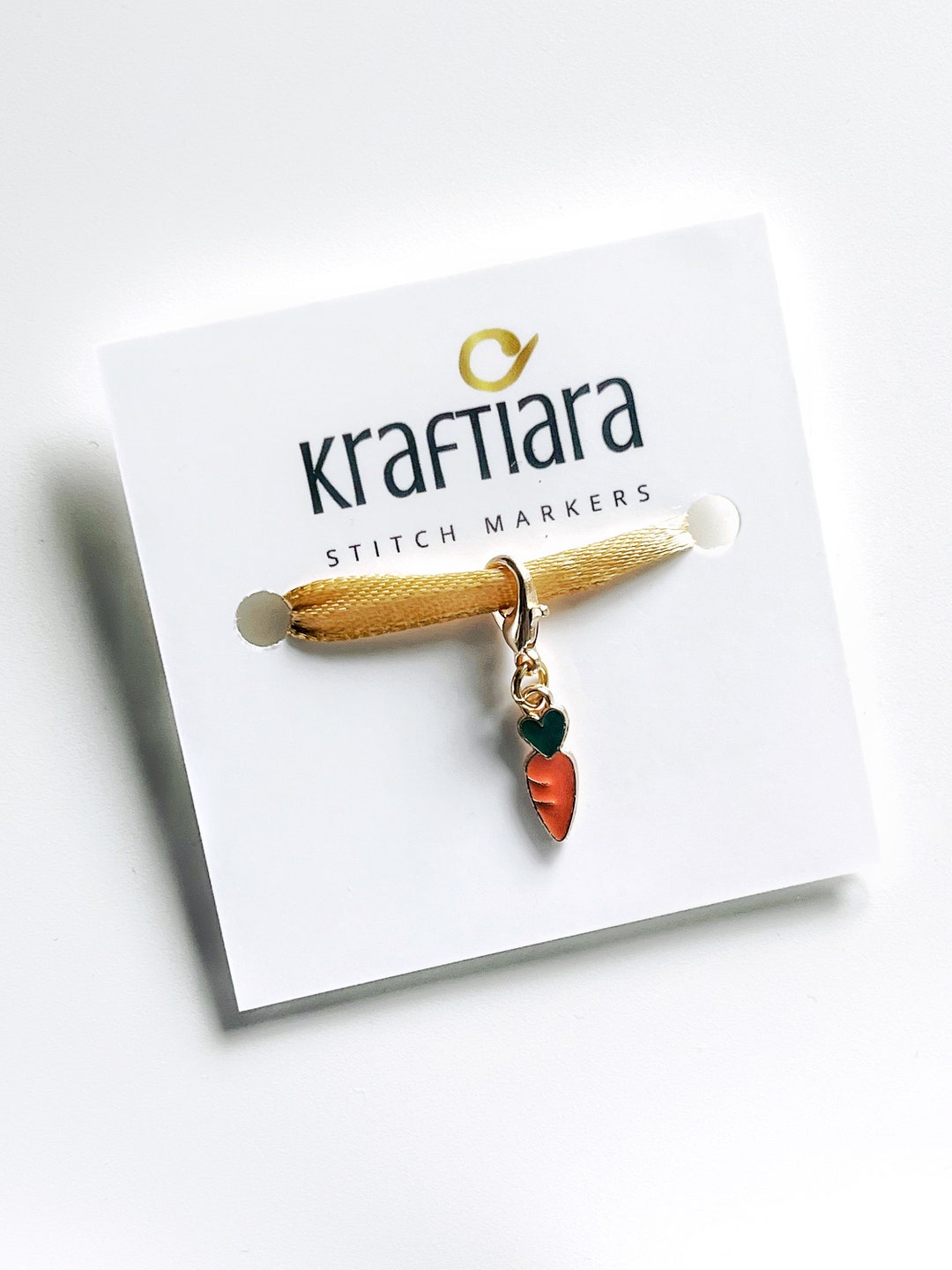 Cute Tiny Carrot Stitch Marker, Progress Keeper for Knitting and ...