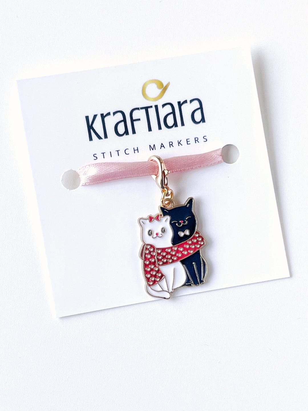 Cute Cats With Scarf Stitch Marker, Crochet and Knitting Accessories ...