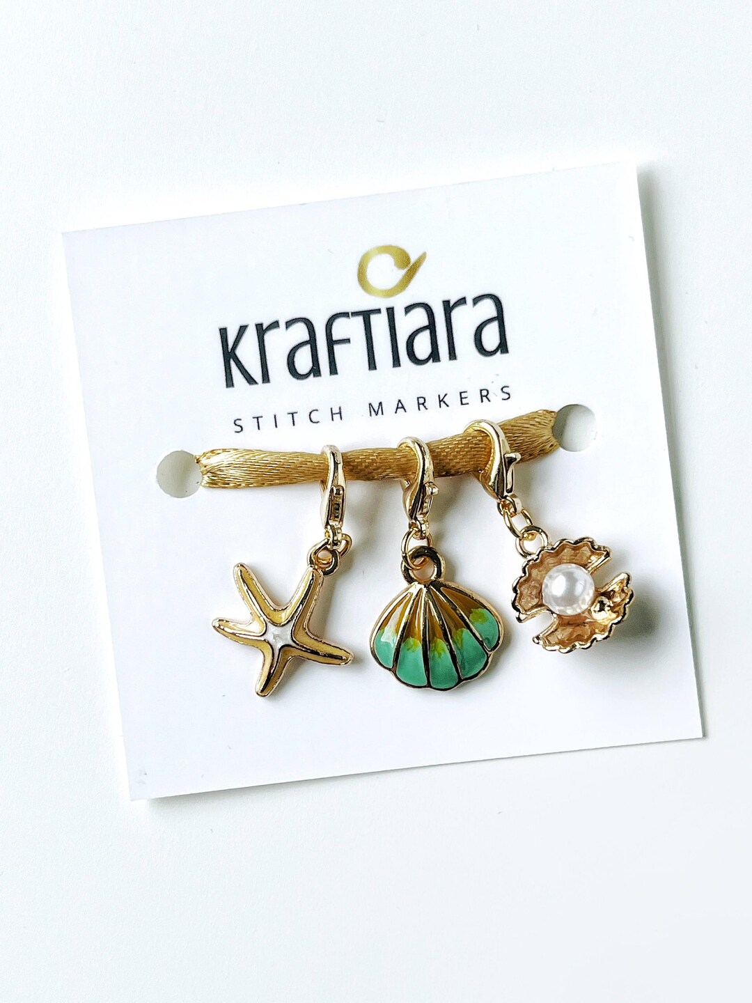 Shell Set – Ocean-themed Stitch Markers for Knitters and Crocheters ...