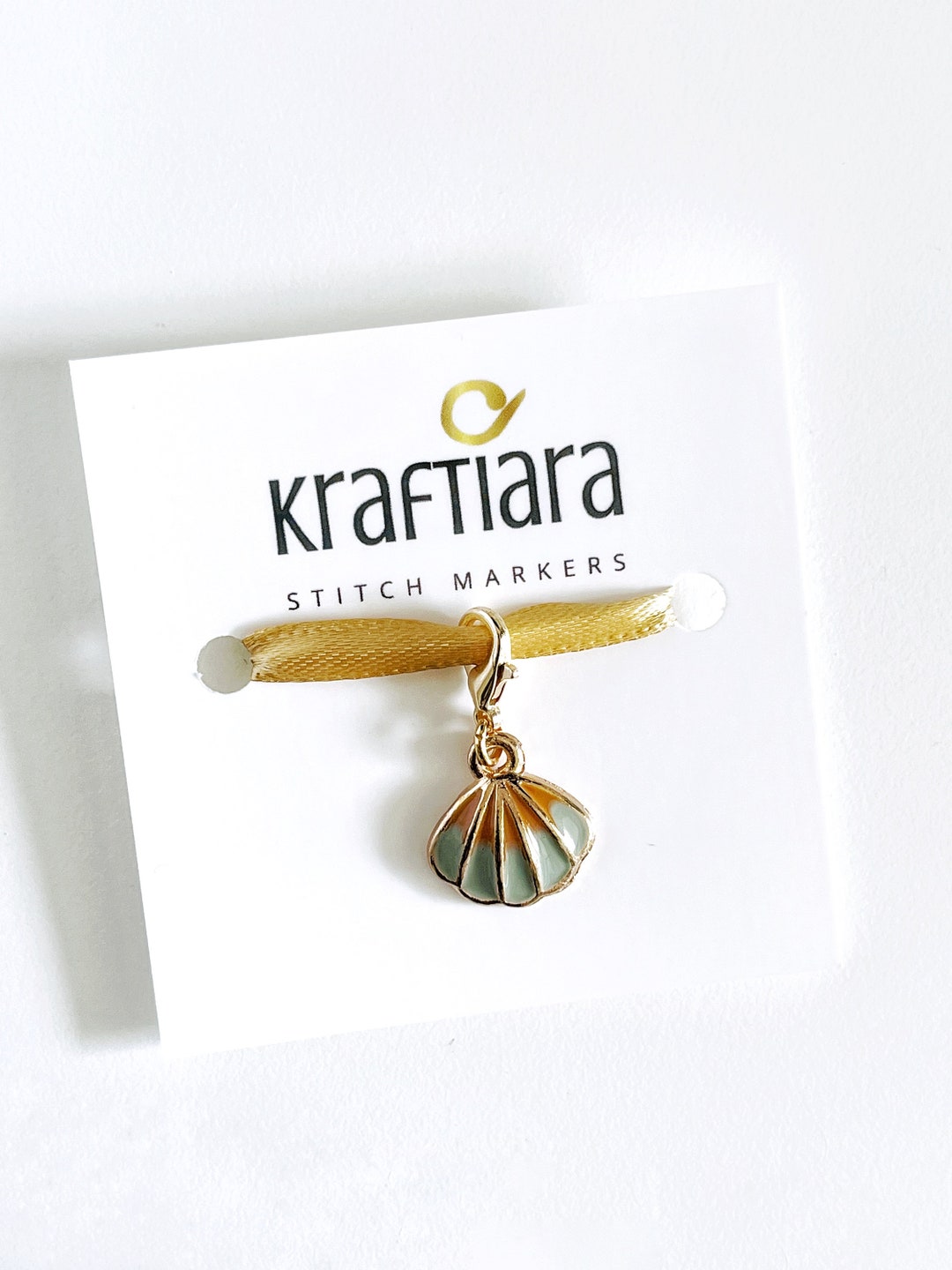 Scallop Shell Stitch Marker, Shell Progress Keepers, Knitting ...