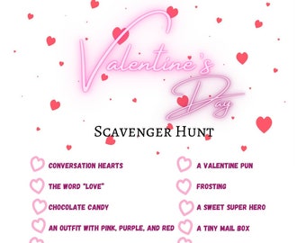 Valentine's Day Scavenger Hunt - Etsy