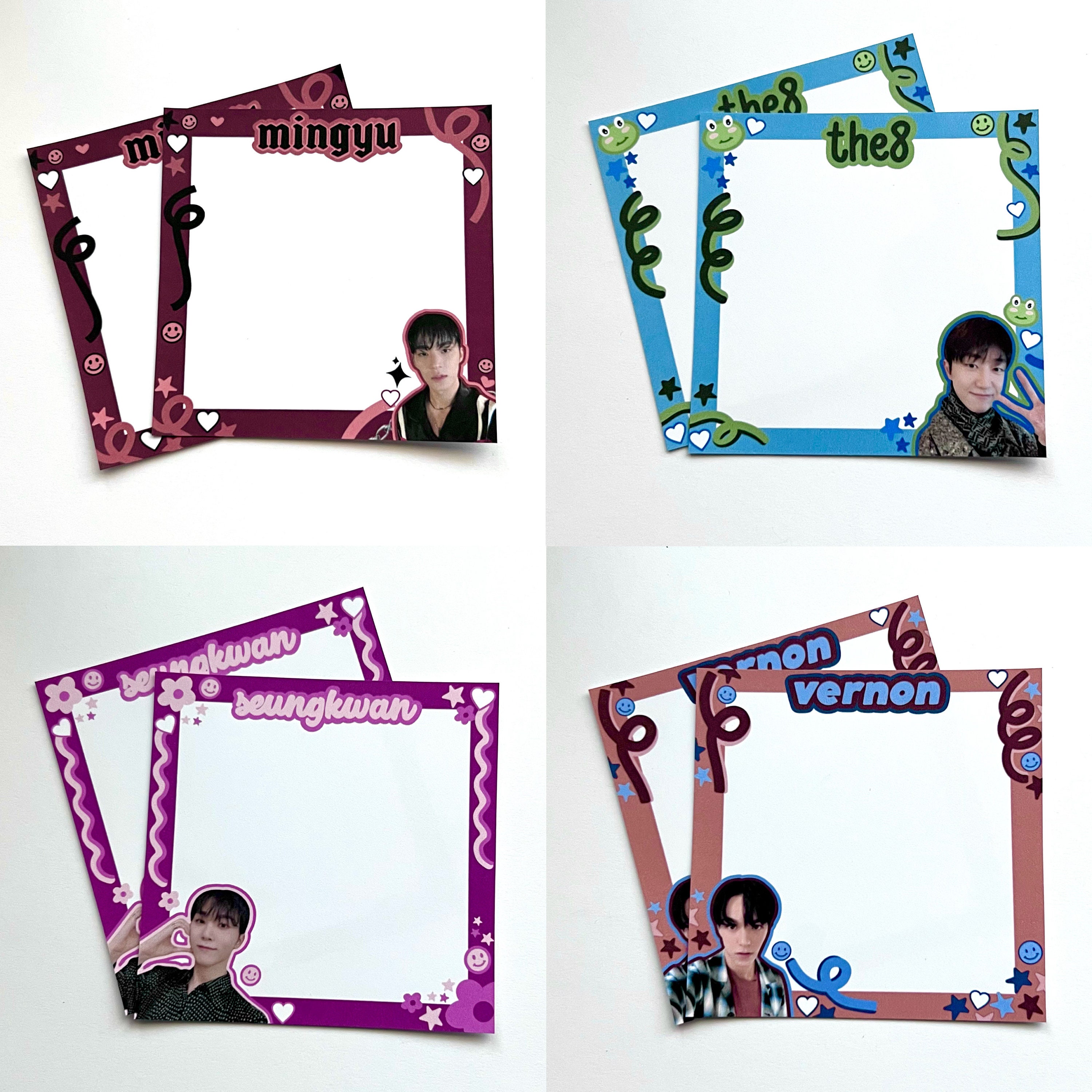 Seventeen Memo Sheets kpop loose Leaf select Member - Etsy