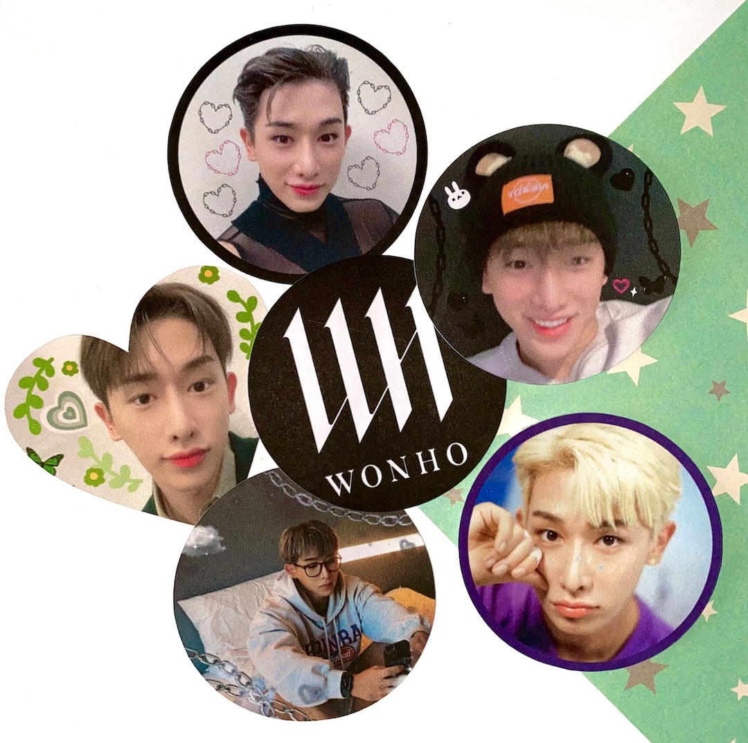 Wonho Sticker Set kpop - Etsy