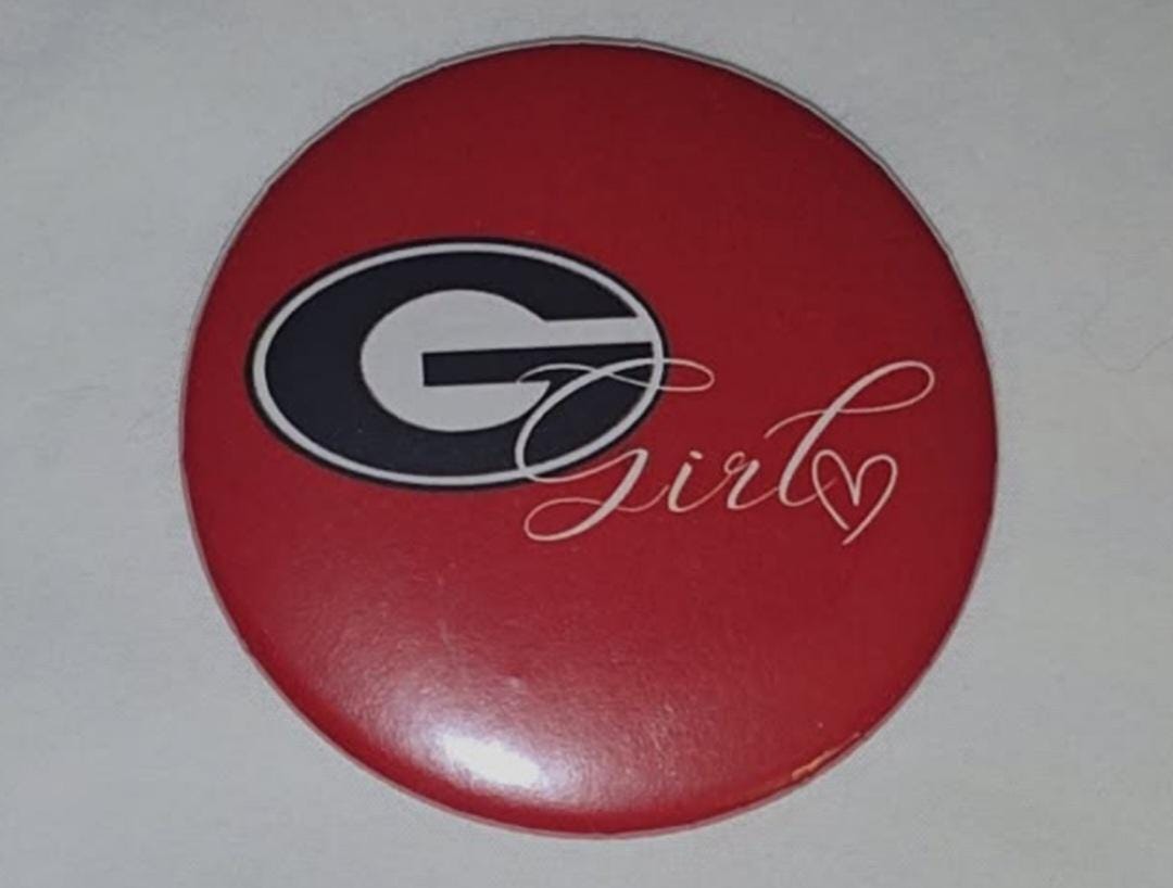 GAME DAY Georgia Girl - University of Georgia Bulldogs Button 2.25 ...