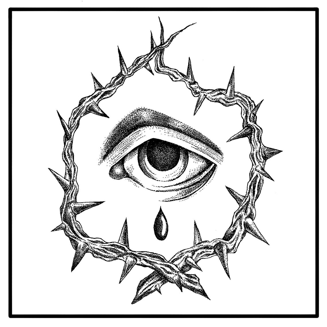 Eye Bramble (8x8") Print - Etsy