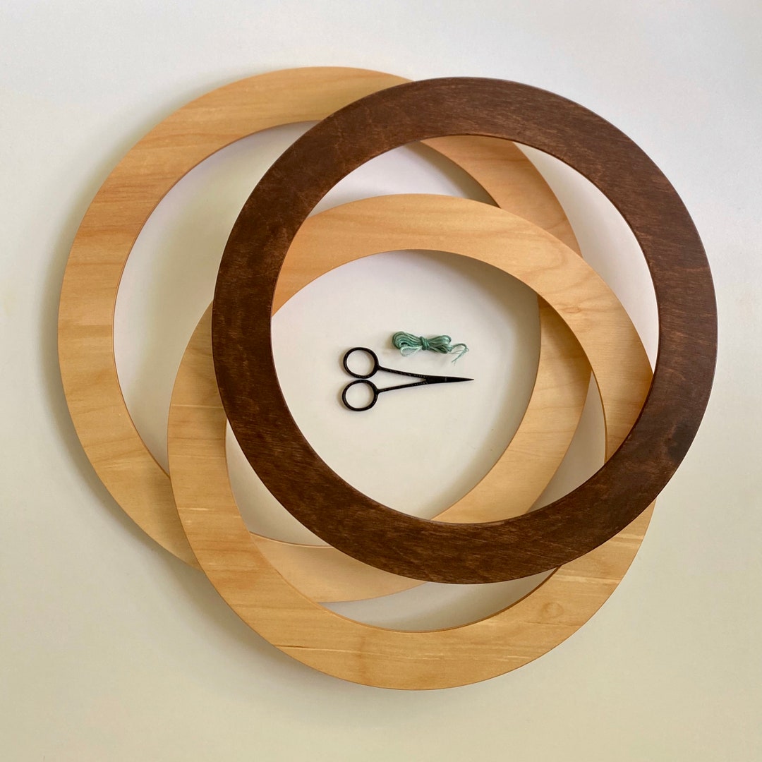 Large CIRCLE Frames For9", 10", 12" and 14" Hoops. Embroidery Display ...