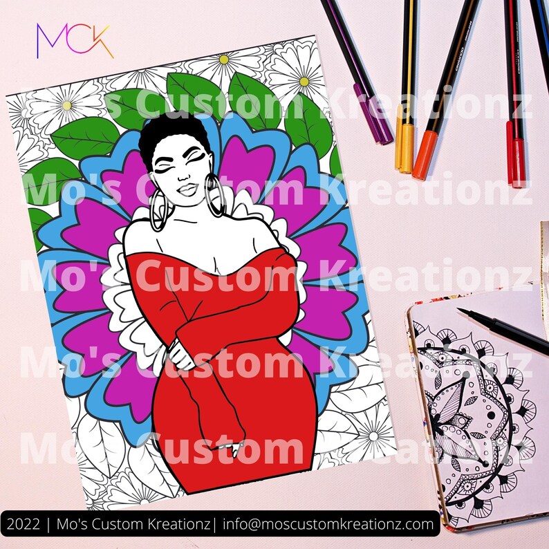 Self Love | Printable Coloring Page | Adult Coloring Page | Printable ...
