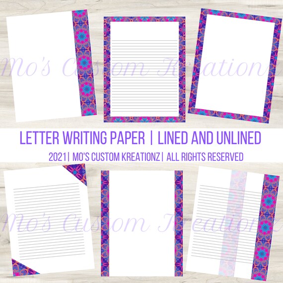 Graffiti Inspired Writing Paper Printable Stationery Paper - Etsy