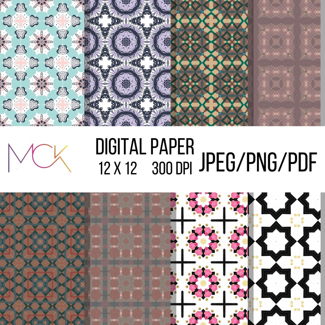 Downloadable Digital Paper for Multiple Use, PNG, PDF, Scrapbooking ...