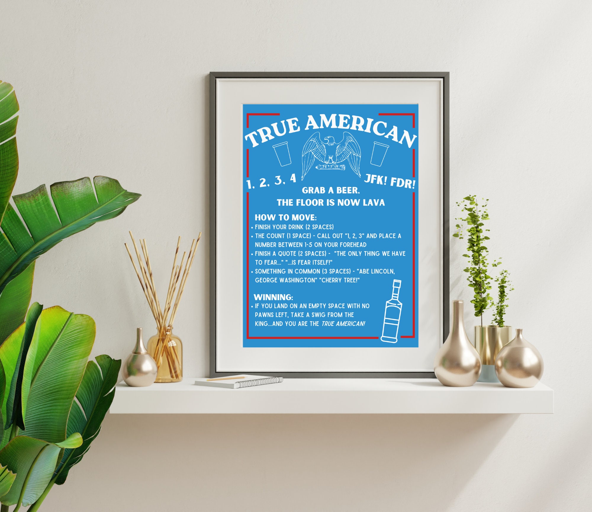 True American Rules New Girl Poster DIGITAL DOWNLOAD PRINT - Etsy