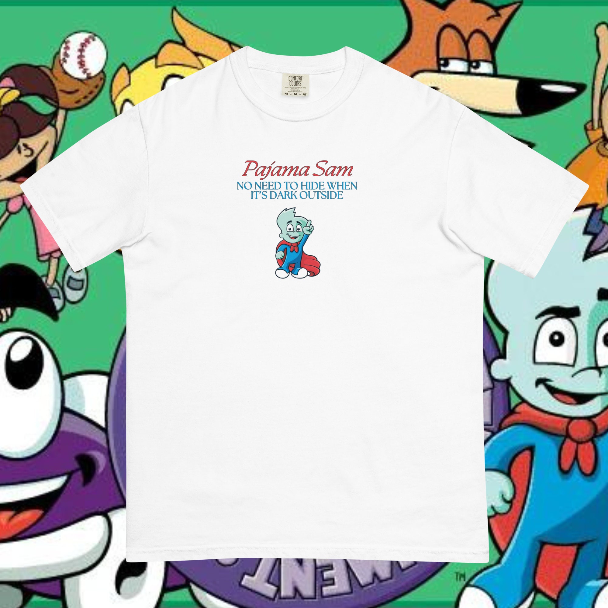 Pajama Sam: No Need to Hide When It's Dark Outside Graphic T-shirt ...