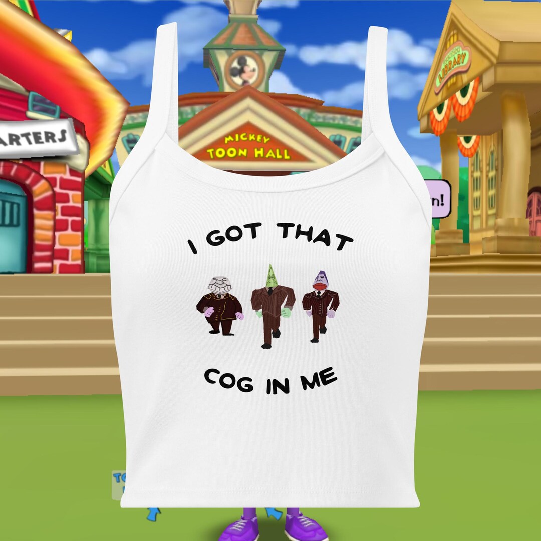 I Got That COG in Me Toontown Ribbed Tank Top, Toontown Online ...