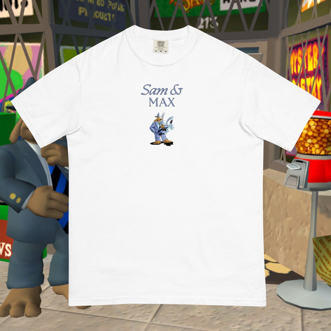 Sam & Max Graphic T-shirt, Lucasarts Game, Gift for Nostalgic Gamers - Etsy